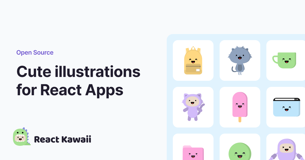 React Kawaii - Cute illustrations for React Apps